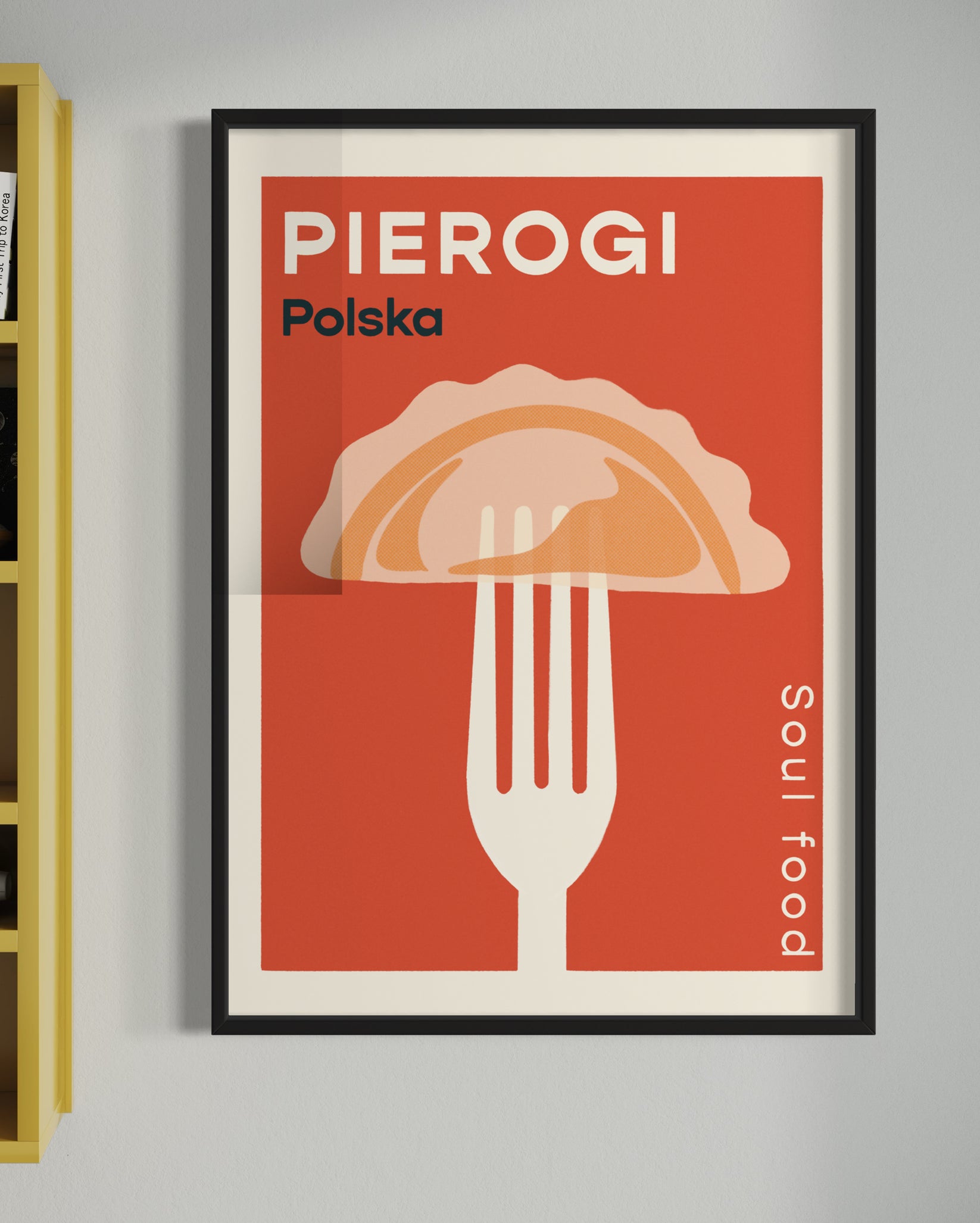 Pierogi Retro Polish Food Poster – Little Egret Design